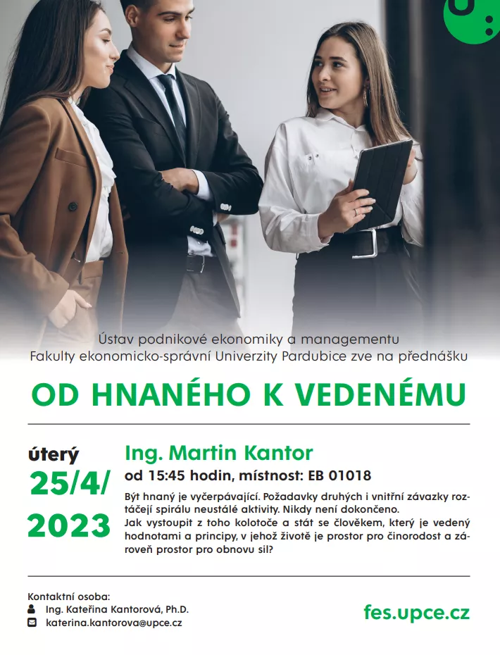 Od hnaného k vedenému | Univerzita Pardubice